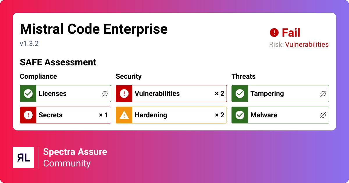 Issues - Mistral Code Enterprise@1.3.2 - Visual Studio Code ...