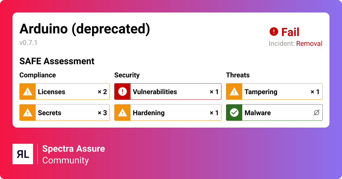 Vulnerabilities - Arduino (deprecated)@0.7.1 - Visual Studio Code ...